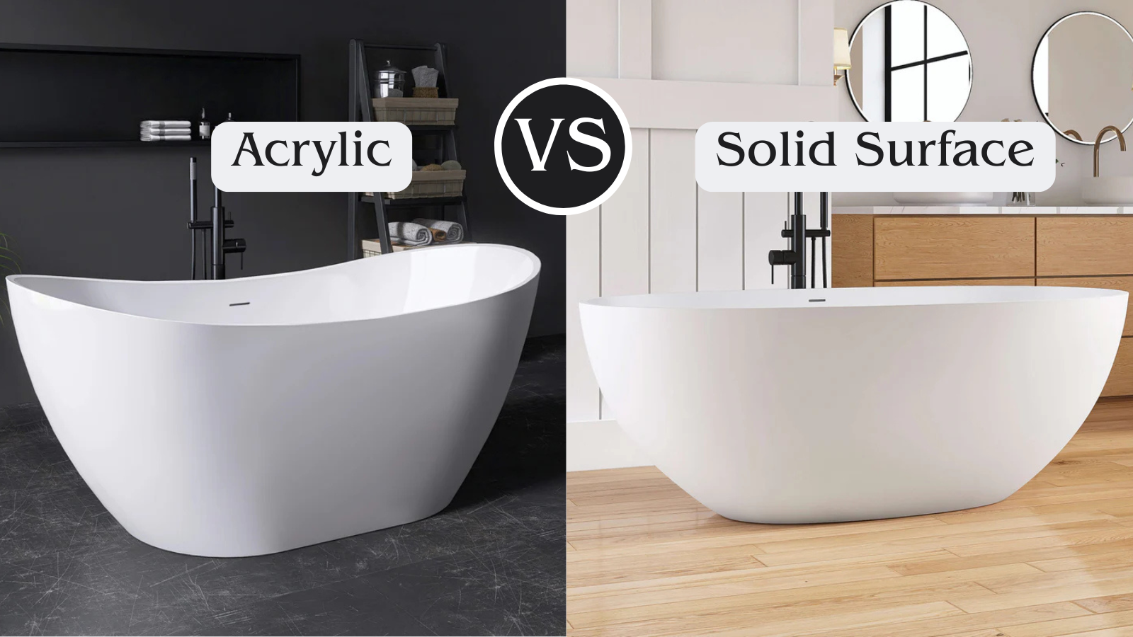 Acrylic vs Solid Surface Tubs: Which Is Right for You? – Medunjess